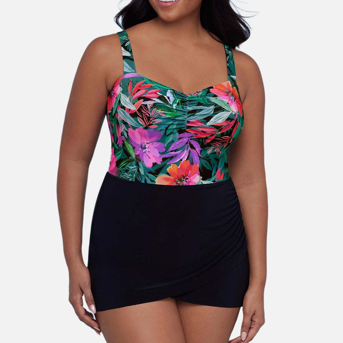Trimshaper Laura Swim Dress Lush Paradise – Longitude Swim