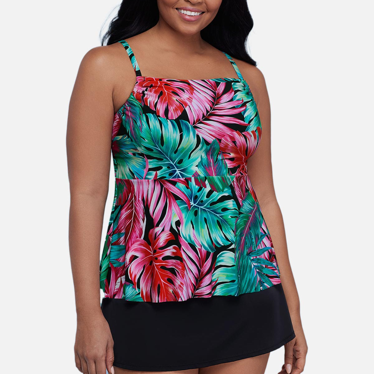 Trimshaper Terri Tankini Top Hot Tropic – Longitude Swim