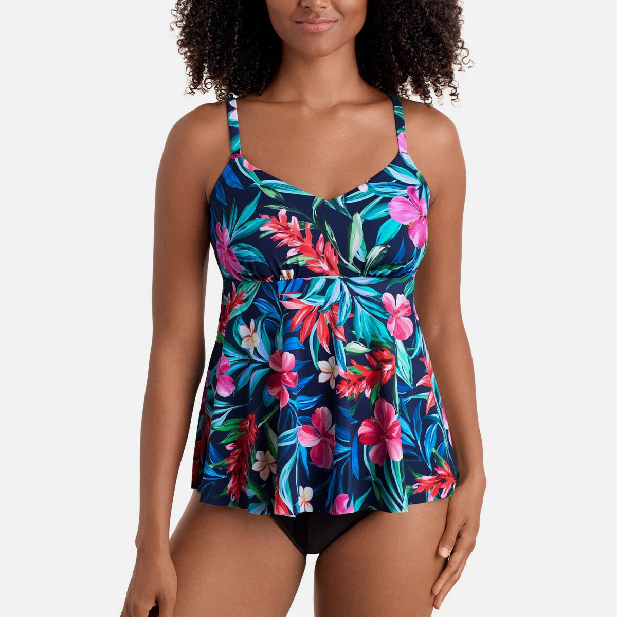 Shape Solver V-Neck Tankini Top Tropical Splash – Longitude Swim